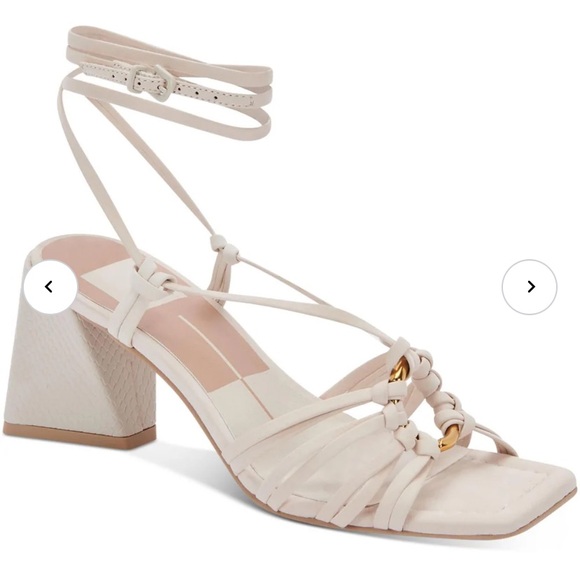 Dolce Vita | Shoes | Elegant Cream Strappy Block Heel Sandals | Poshmark